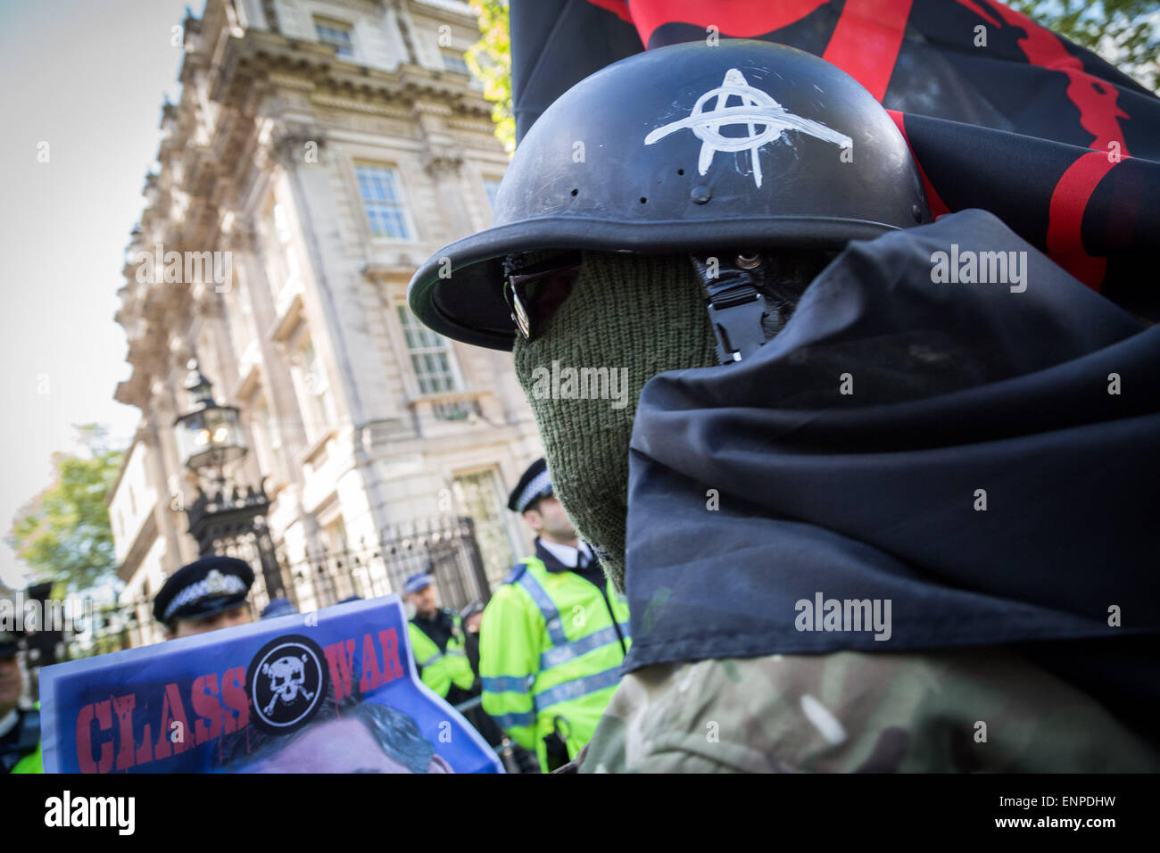 London, UK. 9th May, 2015. Anti-Tory Protesters March Through ...