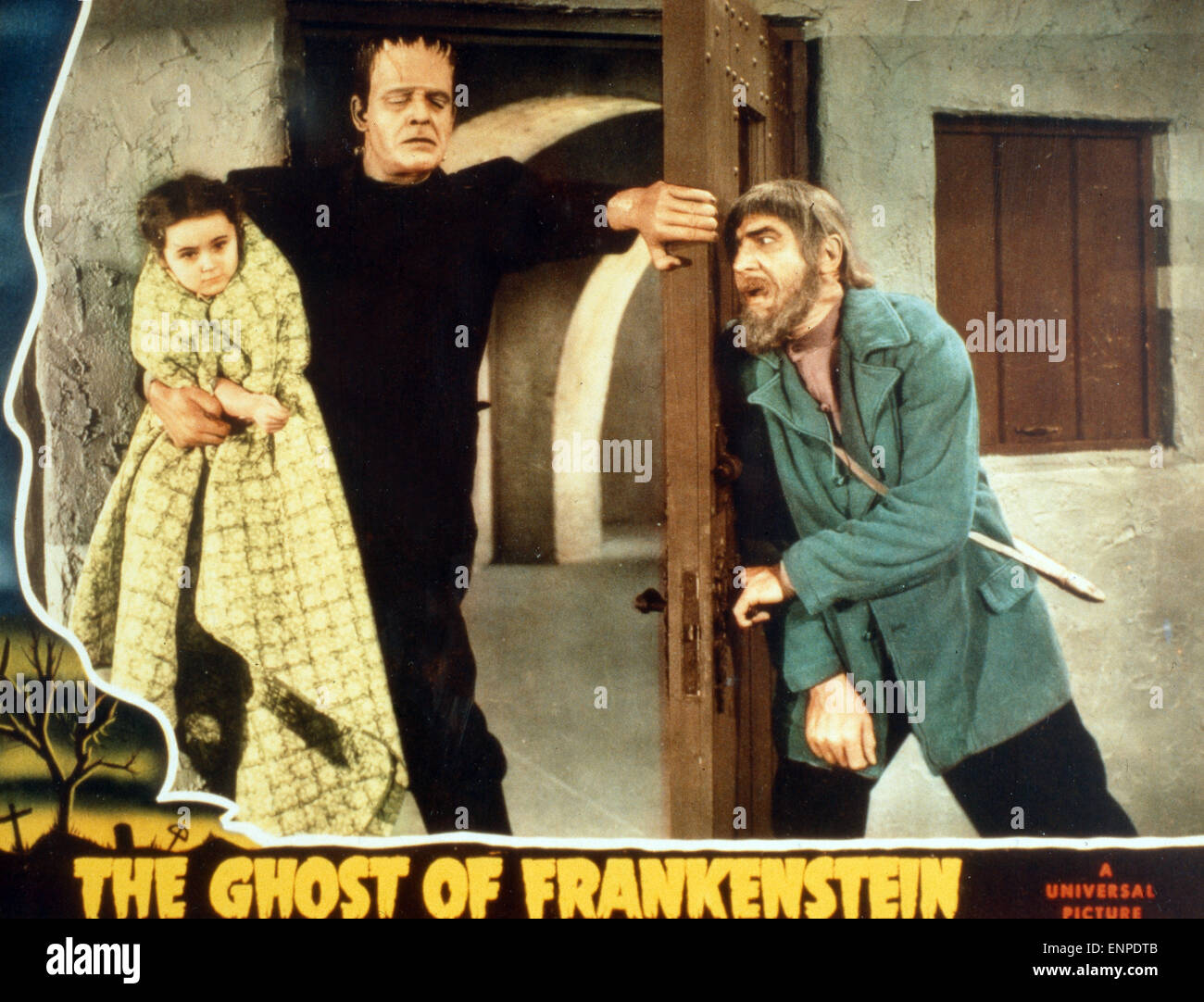 Frankenstein lobby card hi-res stock photography and images - Alamy