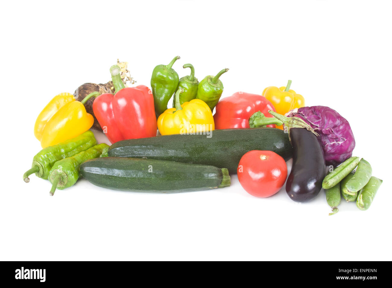 vegetables on white background Stock Photo - Alamy