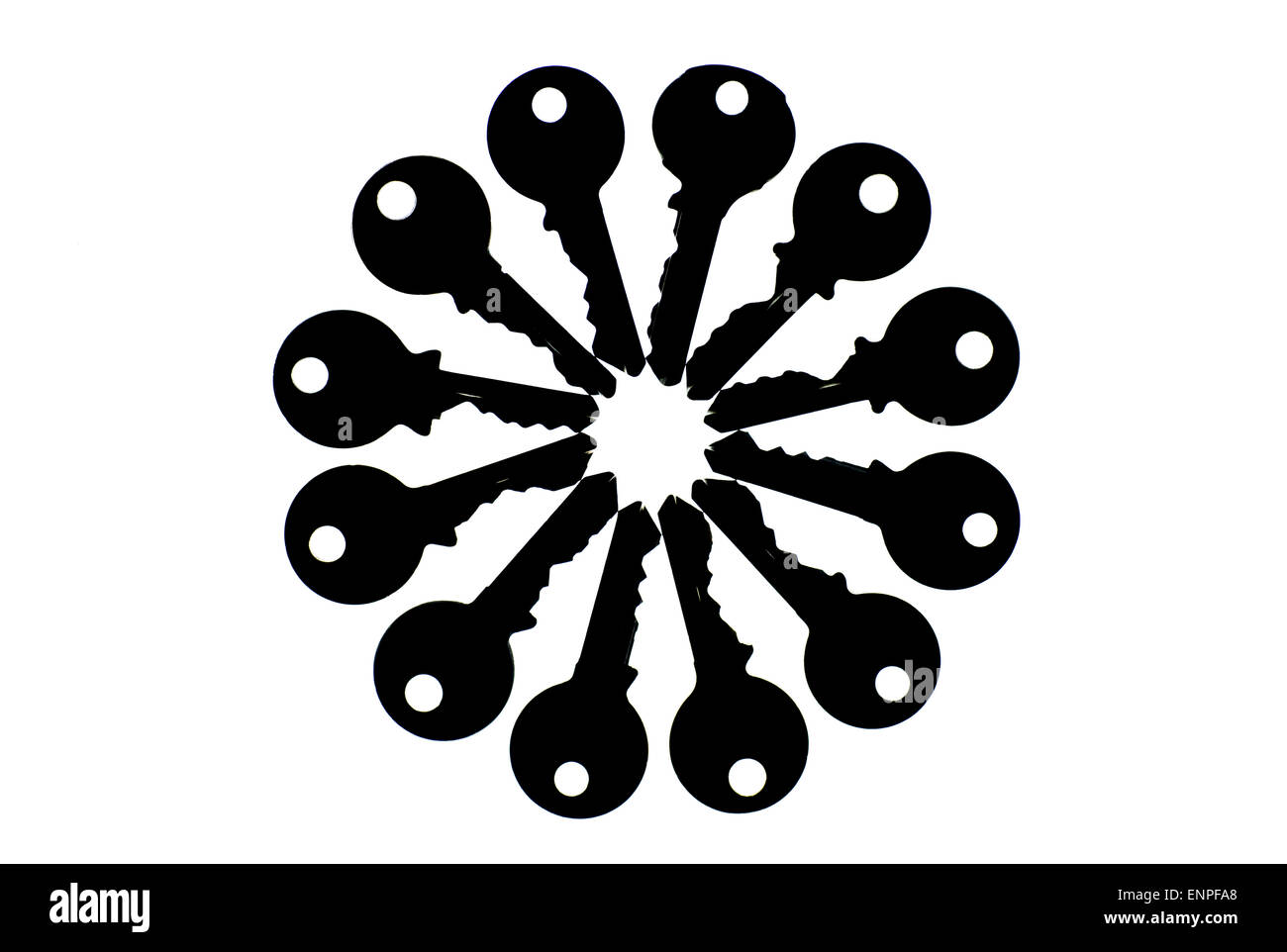 Keys silhouette Cut Out Stock Images & Pictures - Alamy