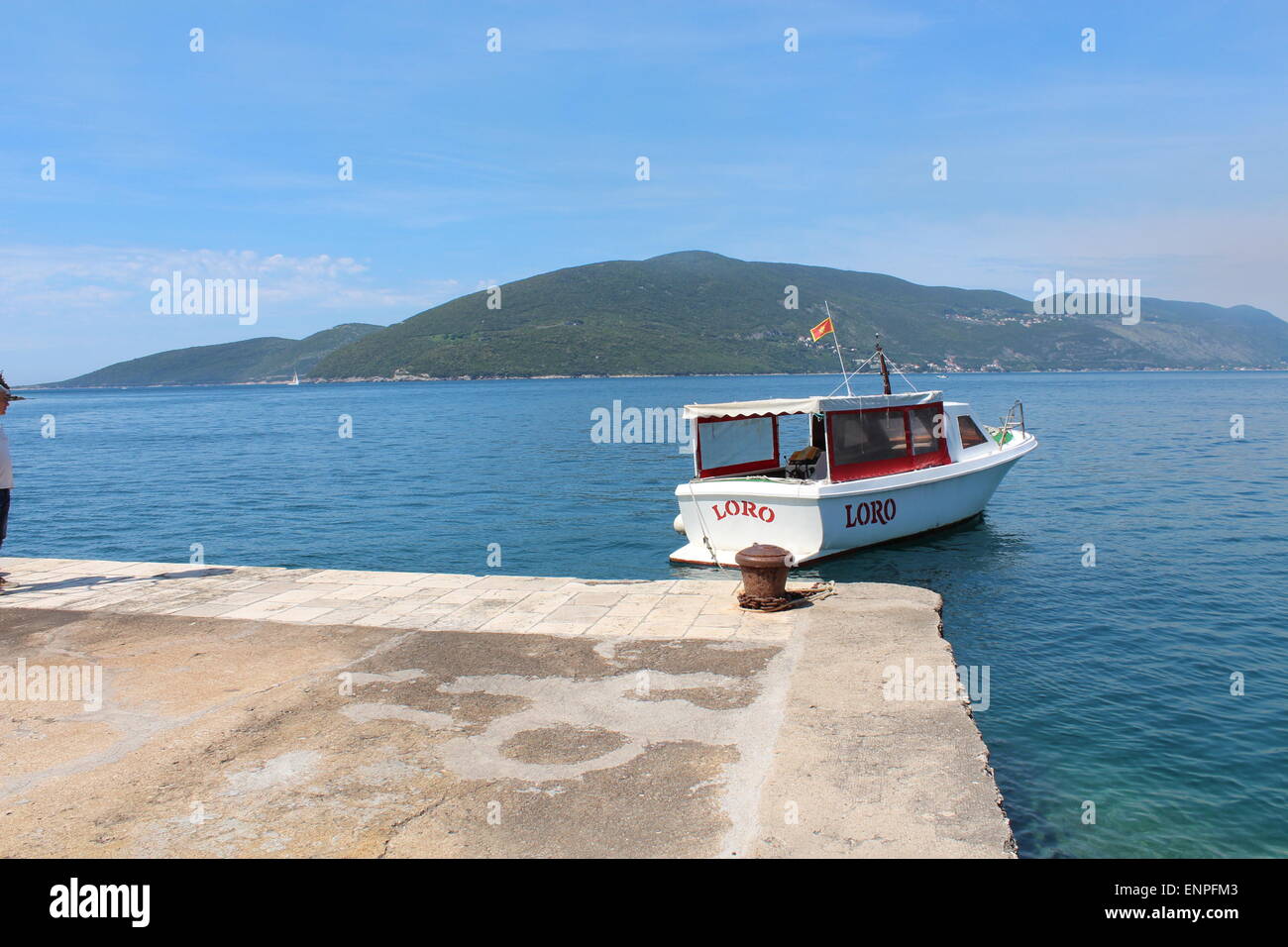 View at Rose, Montenegro Stock Photo - Alamy