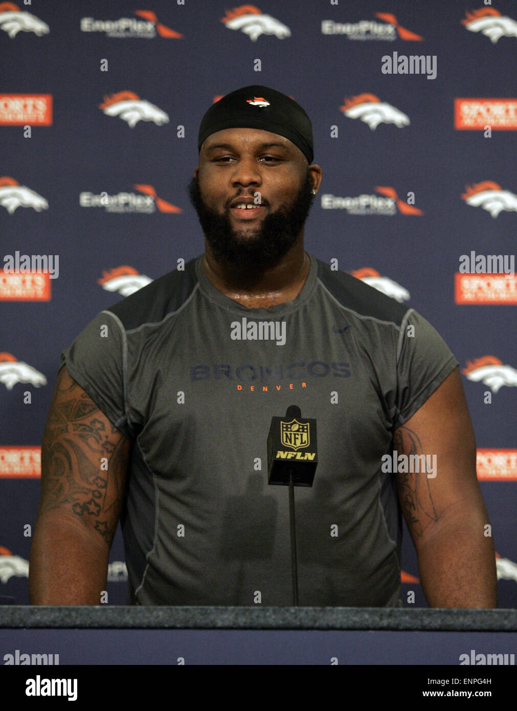Englewood, Colorado, USA. 9th May, 2015. Bronco Rookie NT DARIUS KILGO ...