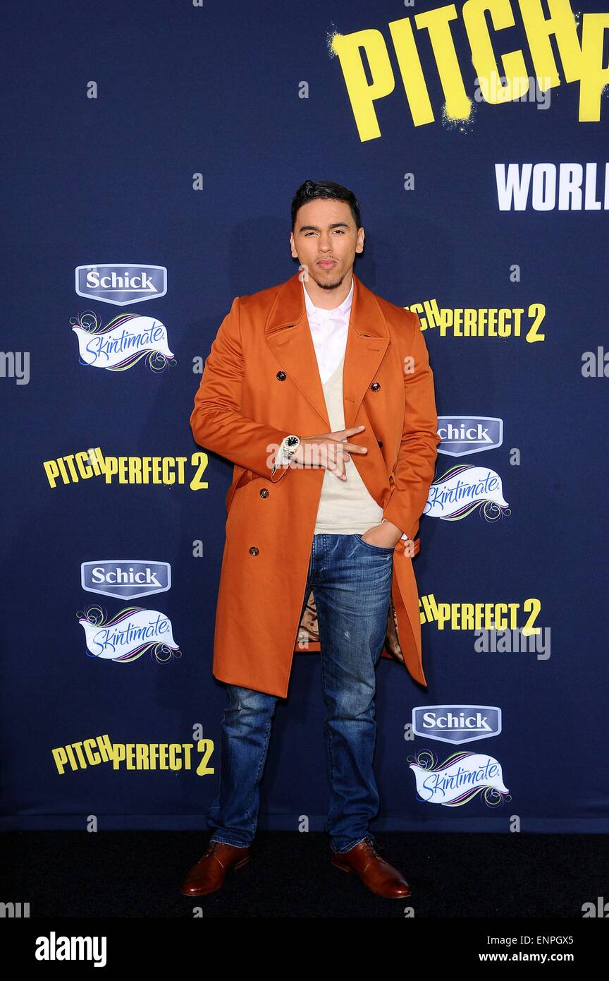 Adrian Marcel at arrivals for PITCH PERFECT 2 Premiere, Nokia Theatre L ...