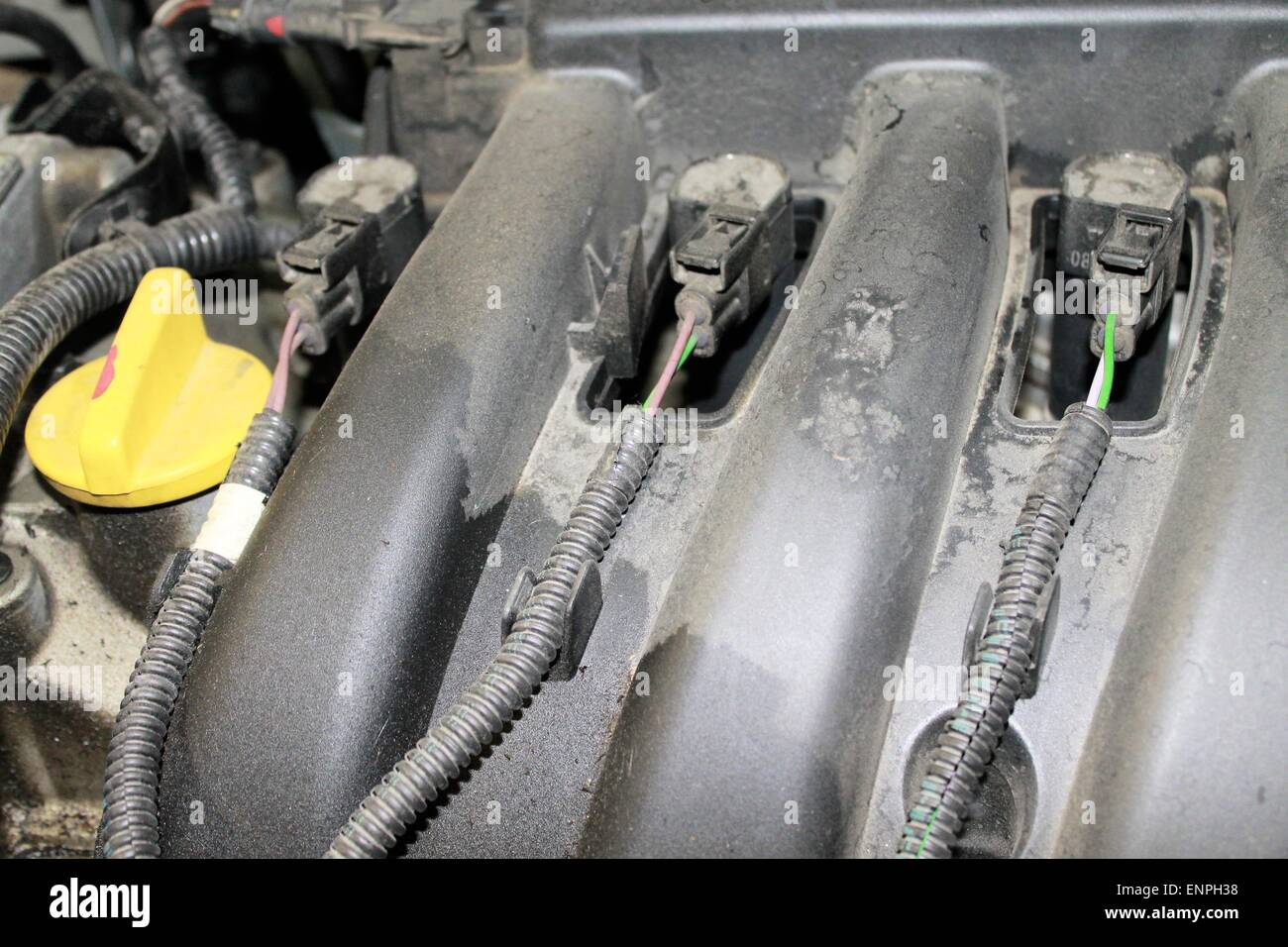 interior of car engine Stock Photo - Alamy
