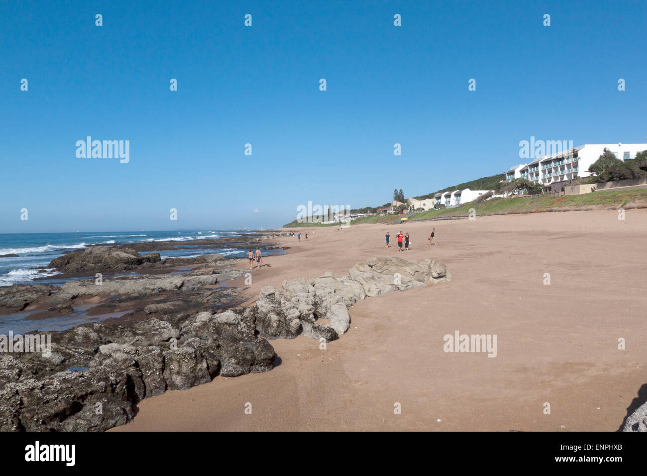 low tide at Umdloti beach, Durban south Africa Stock Photo - Alamy