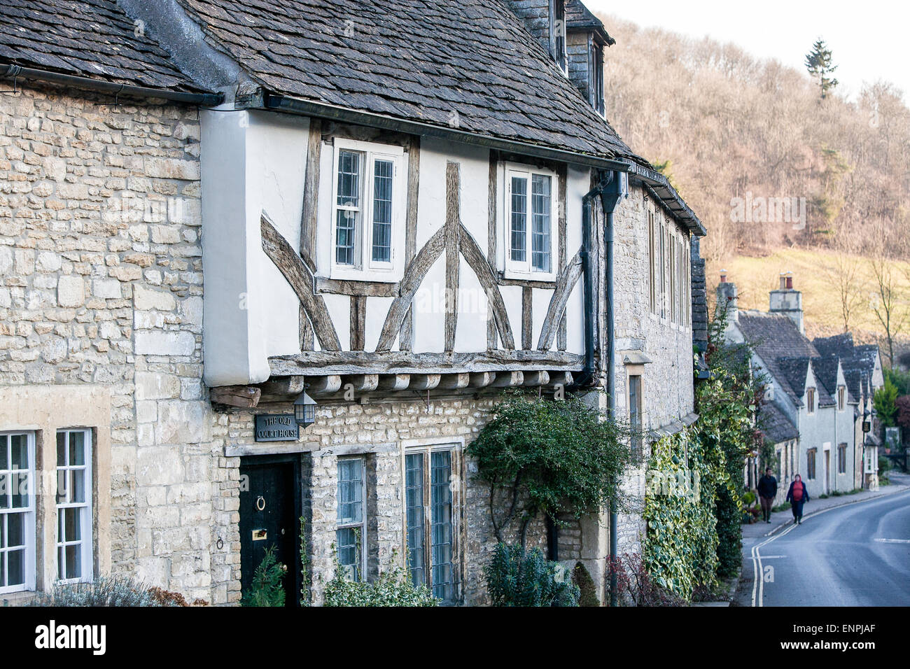 Pretty quaint village of Castle Combe, Wiltshire,England. Steven ...