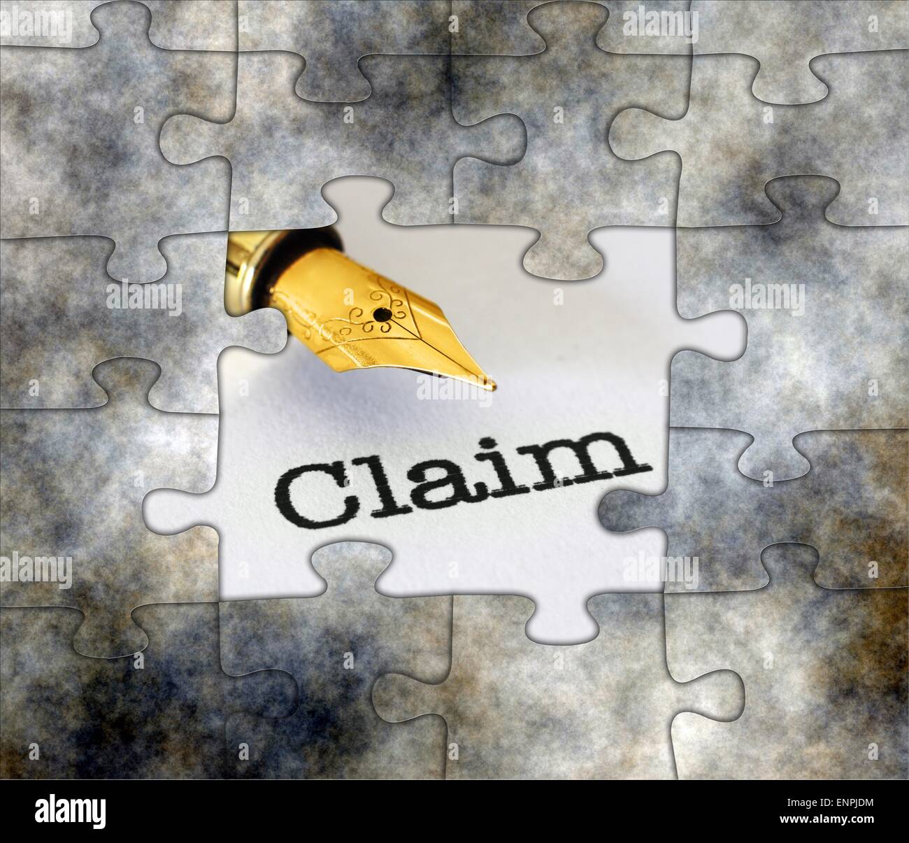 Puzzle claim concept Stock Photo - Alamy