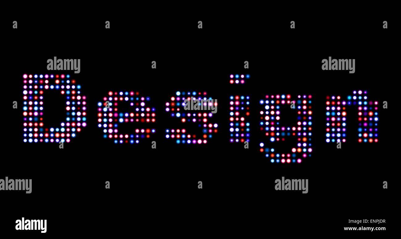 Design led text Stock Photo - Alamy