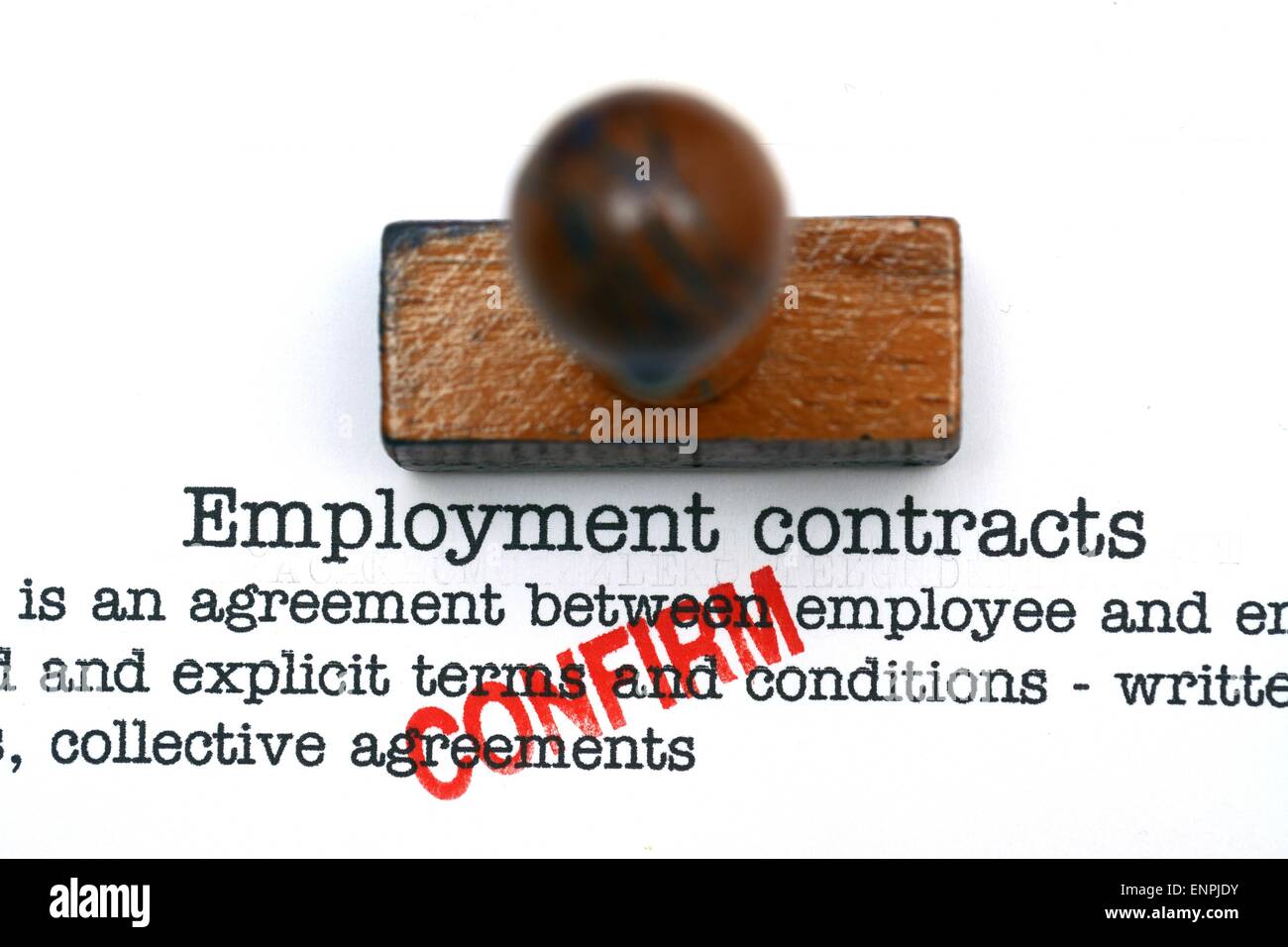 Employment contract sign Cut Out Stock Images & Pictures - Alamy