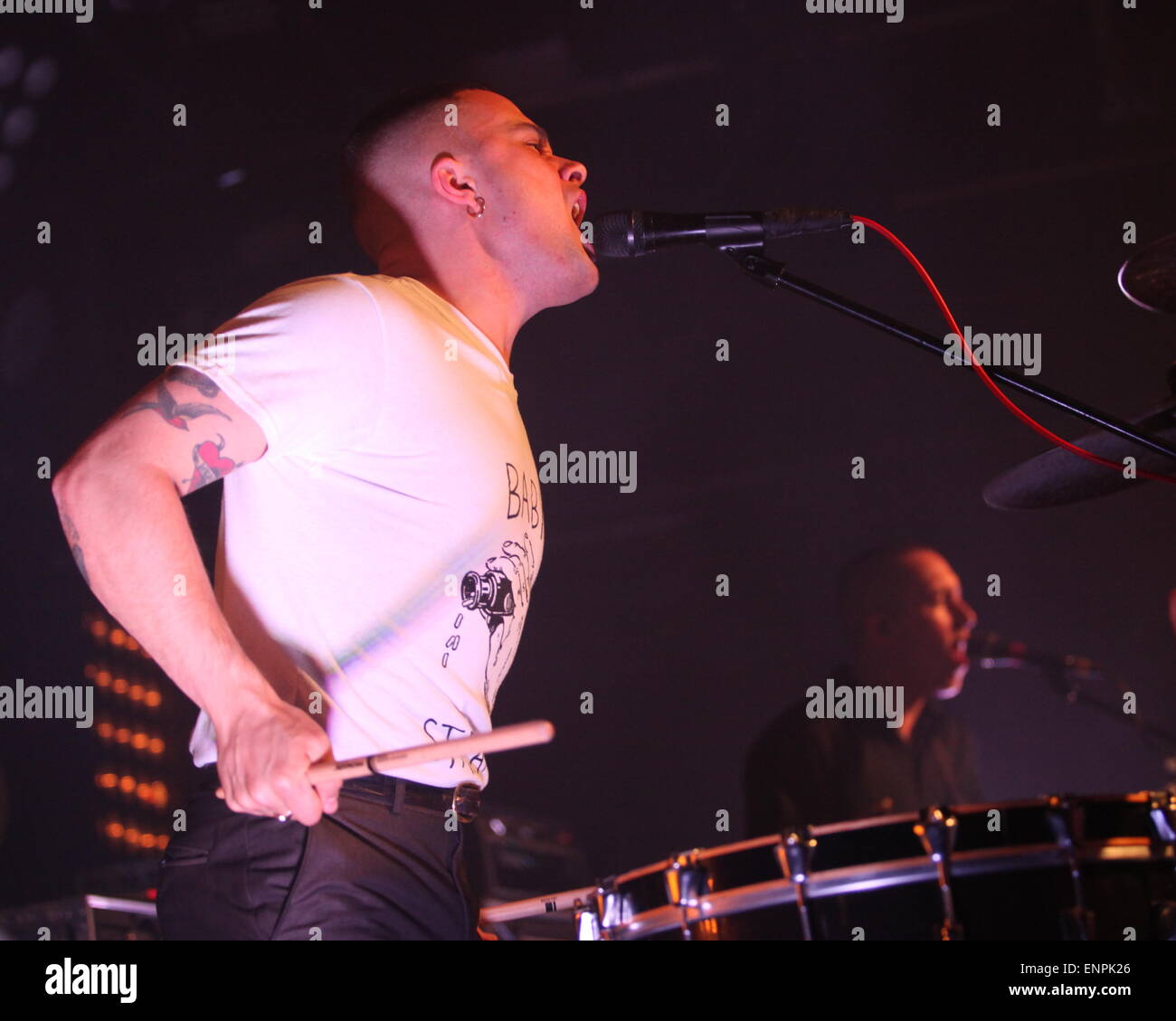Manchester, England. 9th May, 2015. Slaves ( Isaac Holman and Laurie ...