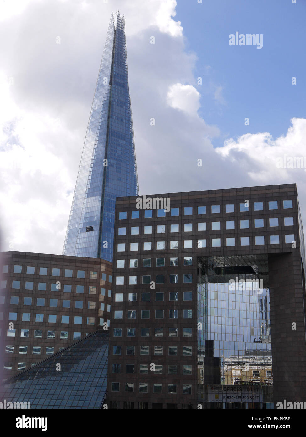 The Shard behind Number 1 London Bridge, London Bridge, London, UK ...
