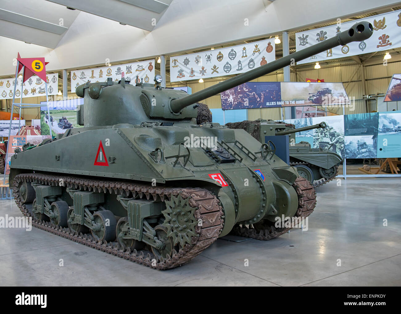 Photo 63018 World War Ii M4a1 Sherman Tank In Museum Of