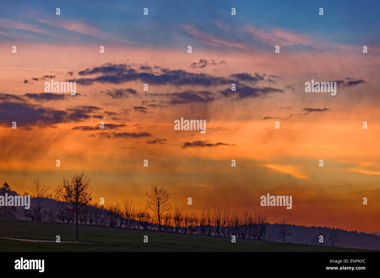 Traditional ceremony of Easter Fire in Harz Germany Stock Photo - Alamy