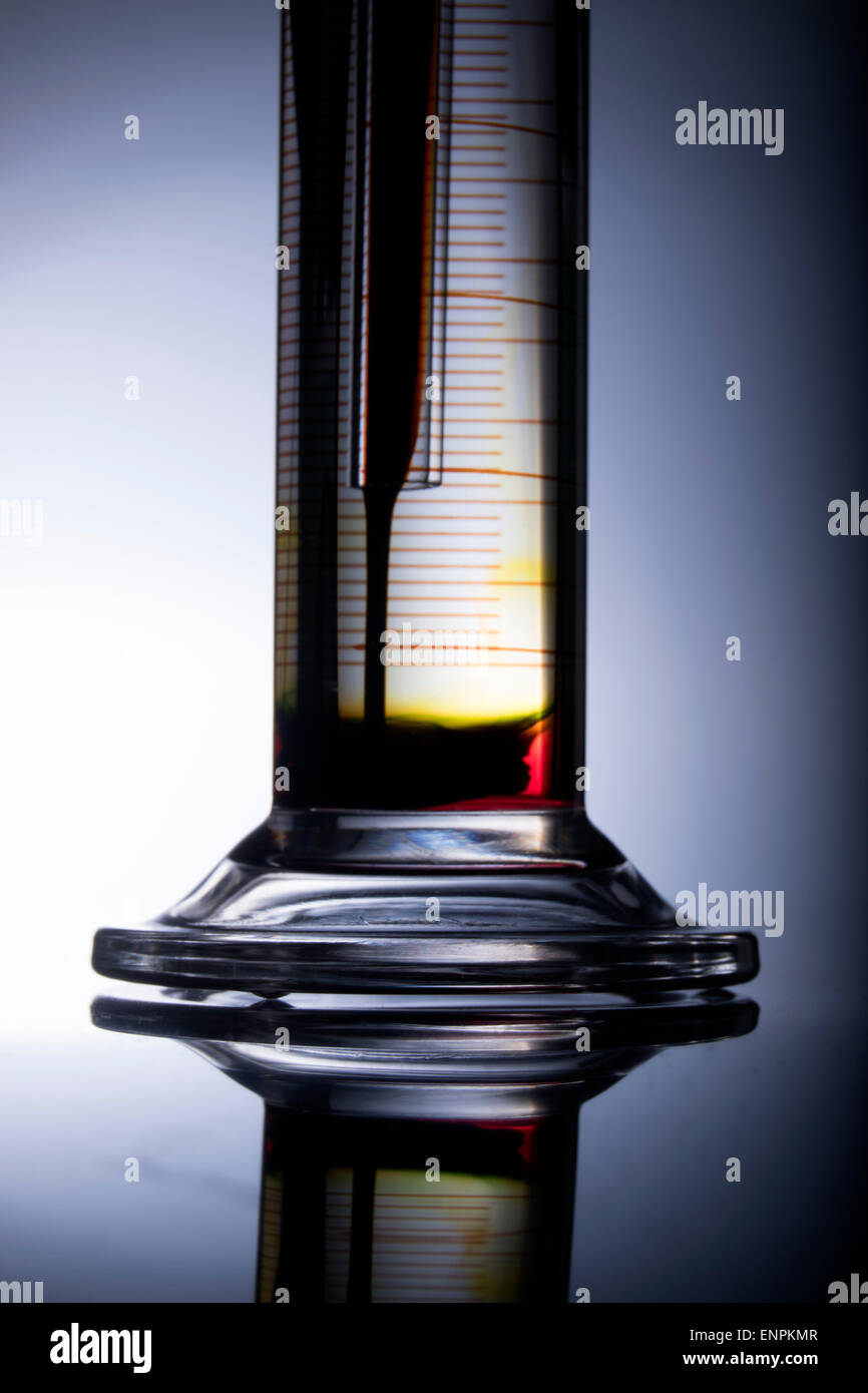 graduated cylinder, chemical reaction, chemistry, chemicals with witch ...