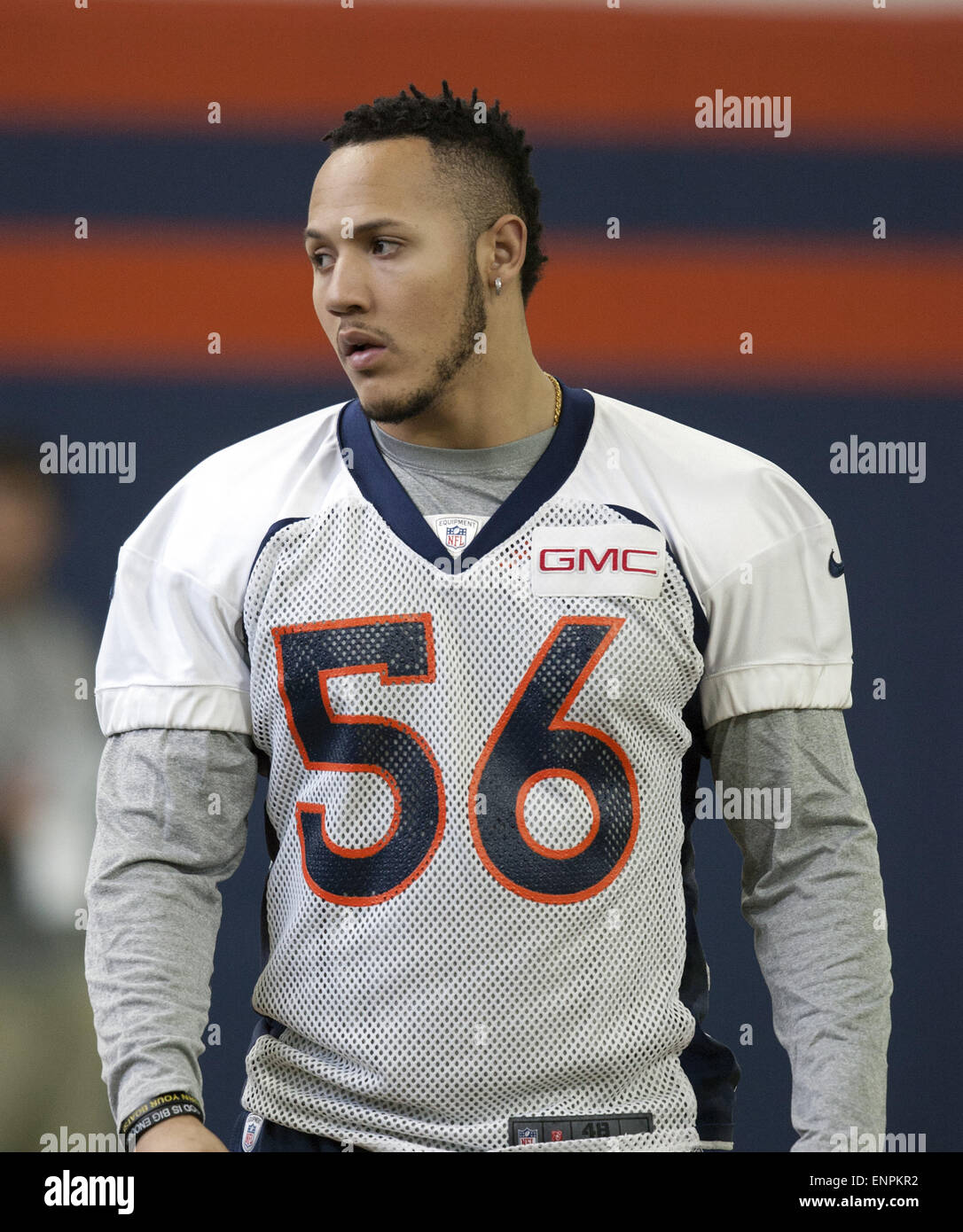 Englewood, Colorado, USA. 9th May, 2015. Bronco Rookie OLB SHANE RAY ...