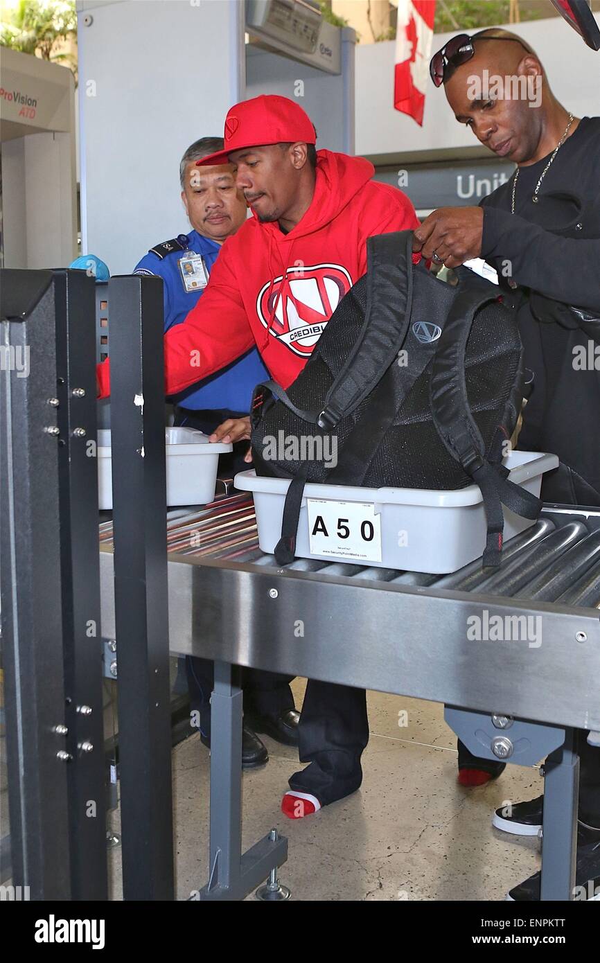 Nick Cannon departs from Los Angeles International Airport (LAX ...