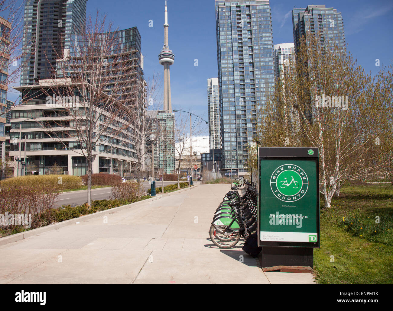 TORONTO - MAY 5, 2015: Bike Share is Toronto’s system which launched in ...
