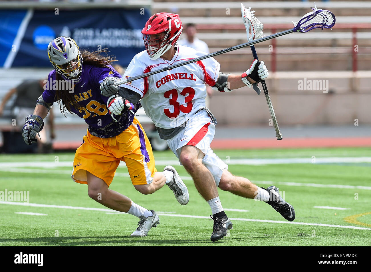 Ithaca, New York, USA. 9th May, 2015. Cornell Big Red midfielder Connor ...