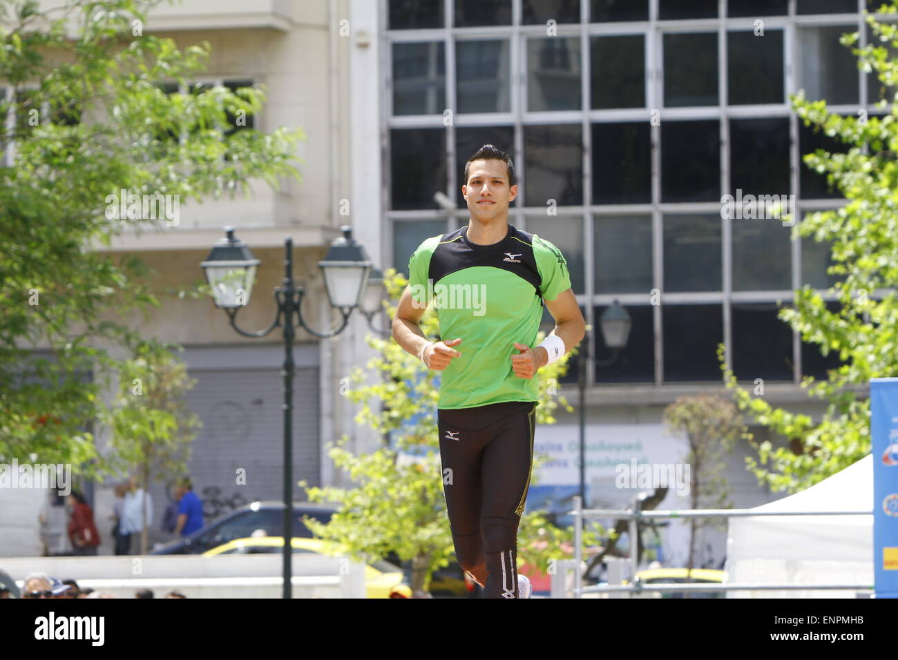 Athens, Greece. 09th May, 2015. The pole vaulting world champion Kostas ...