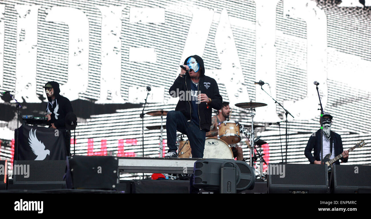 Las Vegas, Nevada, USA. 9th May, 2015. Rap rock band Hollywood Undead ...
