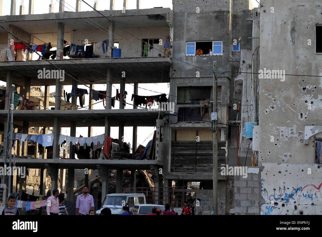 Beit Hanoun, The Gaza Strip, Palestine. 9th May, 2015. Palestinian ...