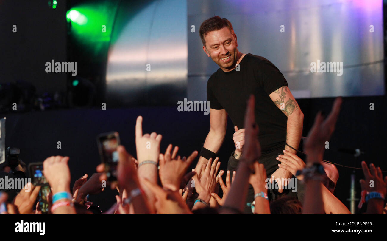Las Vegas, Nevada, USA. 9th May, 2015. Tim McIlrath lead singer of ...
