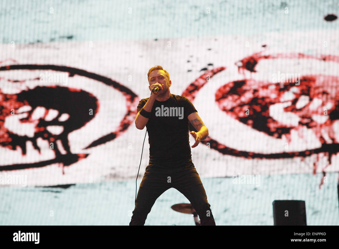 Las Vegas, Nevada, USA. 9th May, 2015. Tim McIlrath lead singer of ...