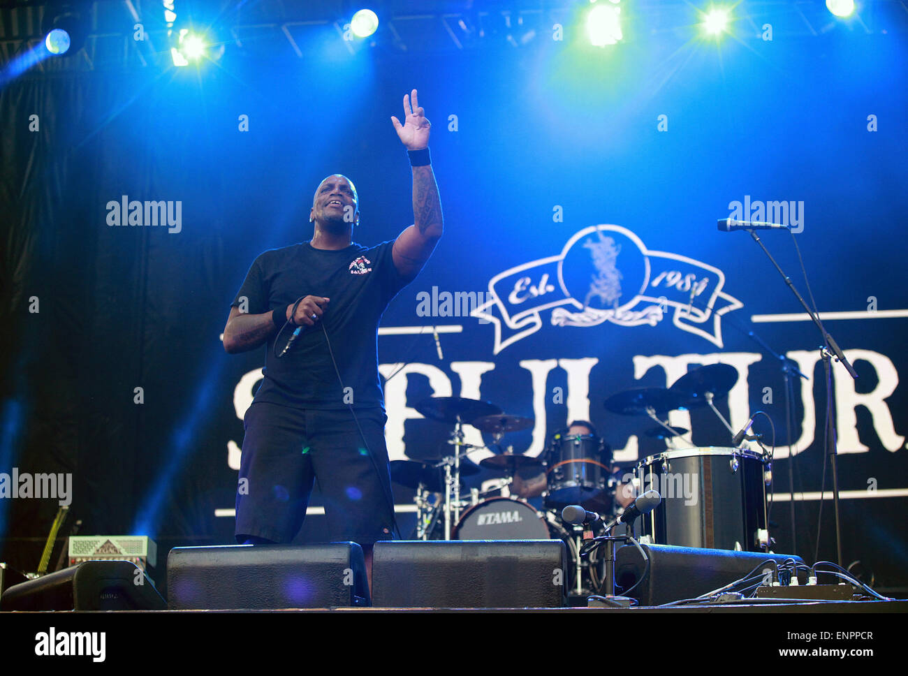 Las Vegas, Nevada, USA. 9th May, 2015. Derek Green lead singer of ...