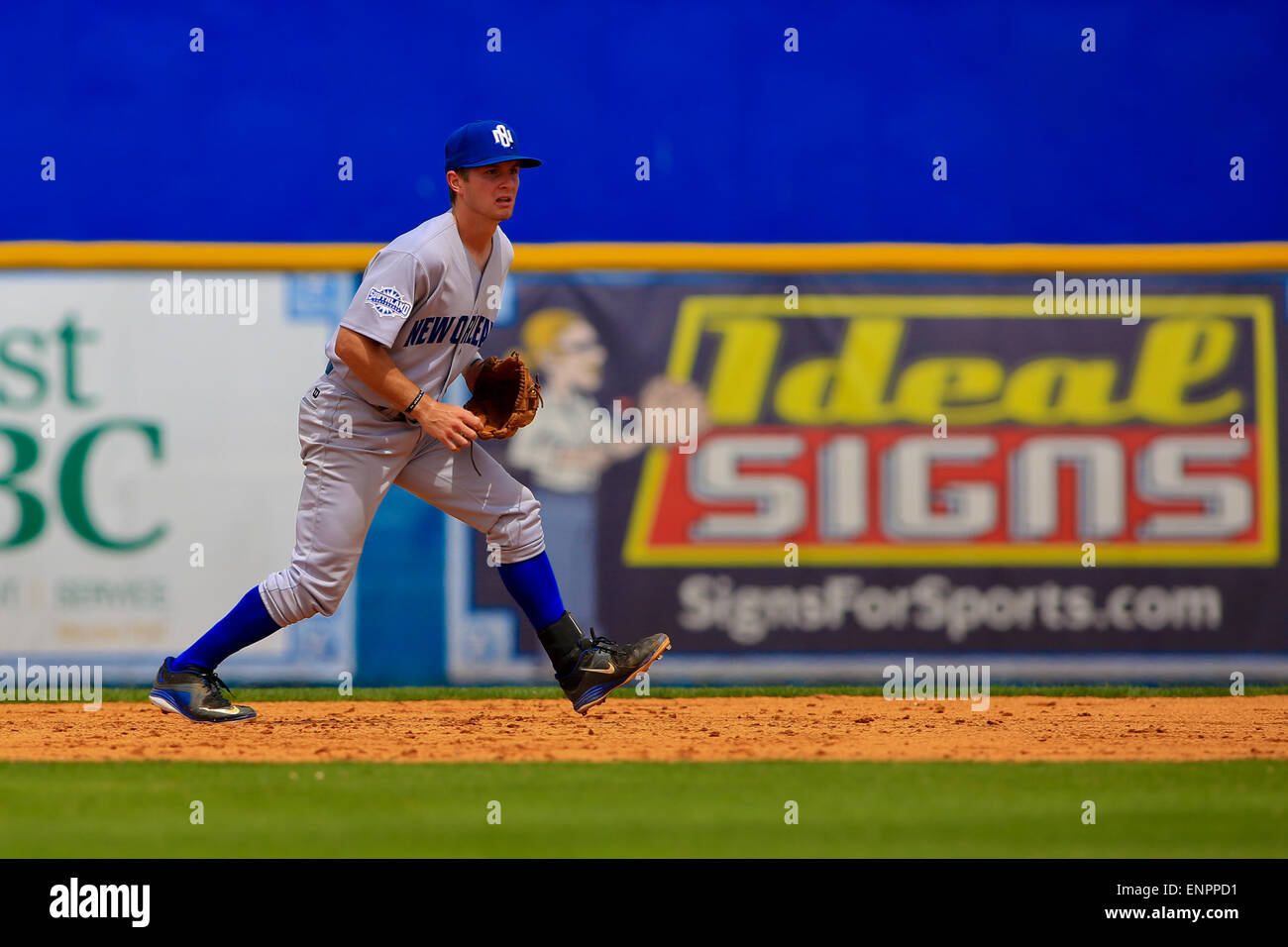 New Orleans Louisiana, USA. 9th May, 2015. UNO players waits for the ...