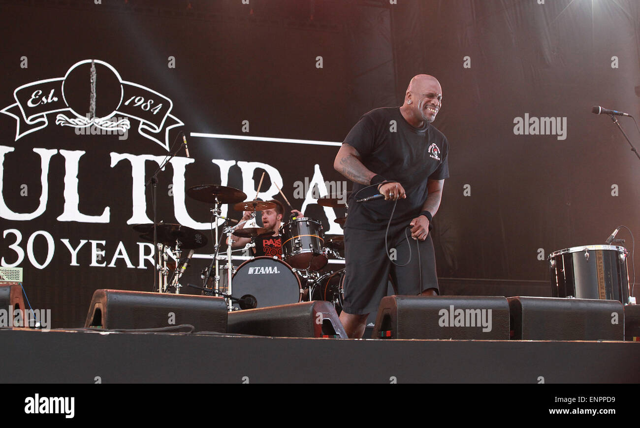 Las Vegas, Nevada, USA. 9th May, 2015. Derek Green lead singer of ...