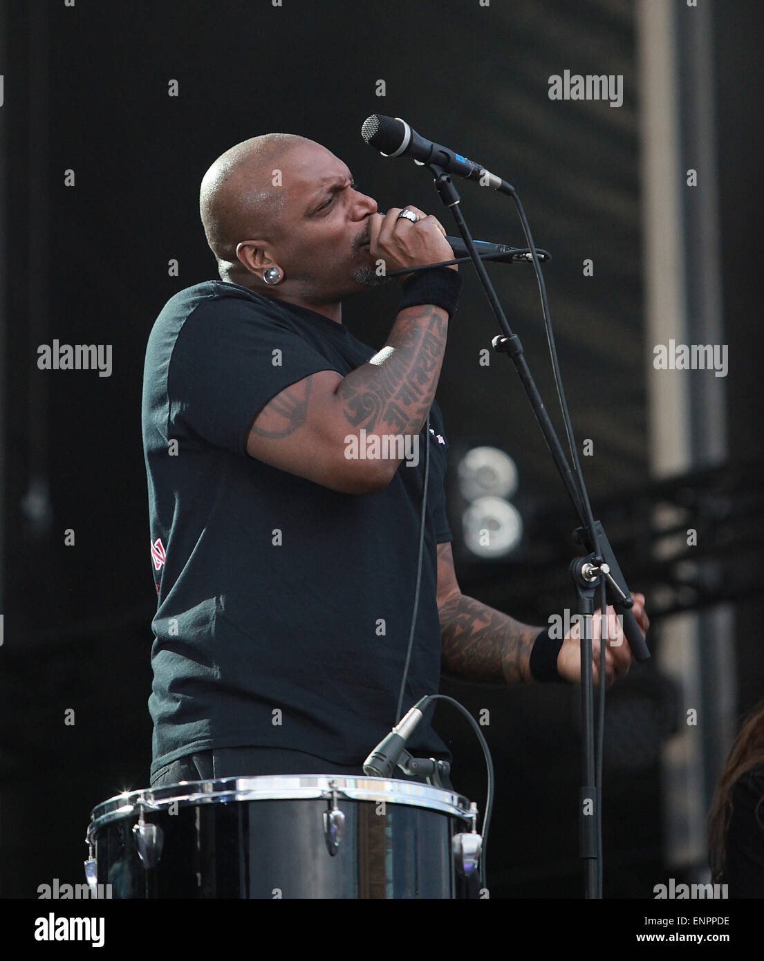 Las Vegas, Nevada, USA. 9th May, 2015. Derek Green lead singer of ...
