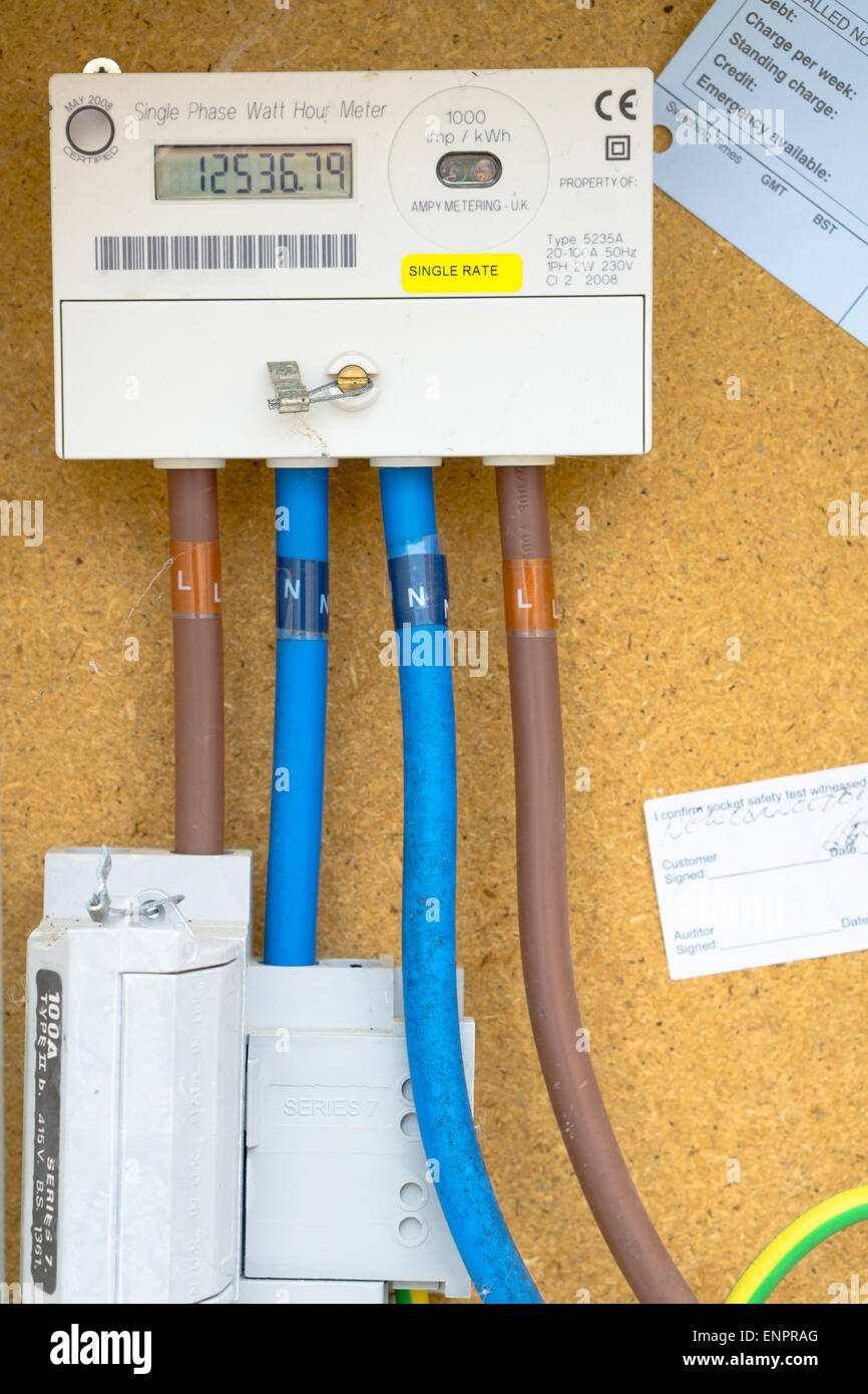 Domestic digital electricity meter in hi-res stock photography and ...