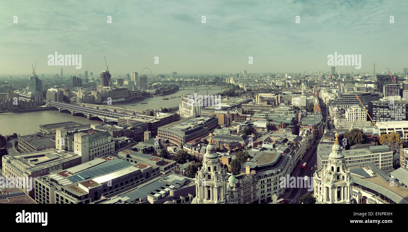 London rooftop view panorama with urban architectures Stock Photo - Alamy