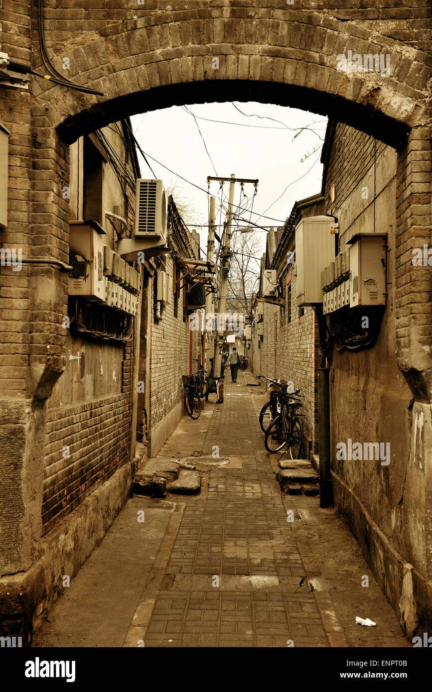 Old historical buildings in Beijing China Stock Photo - Alamy