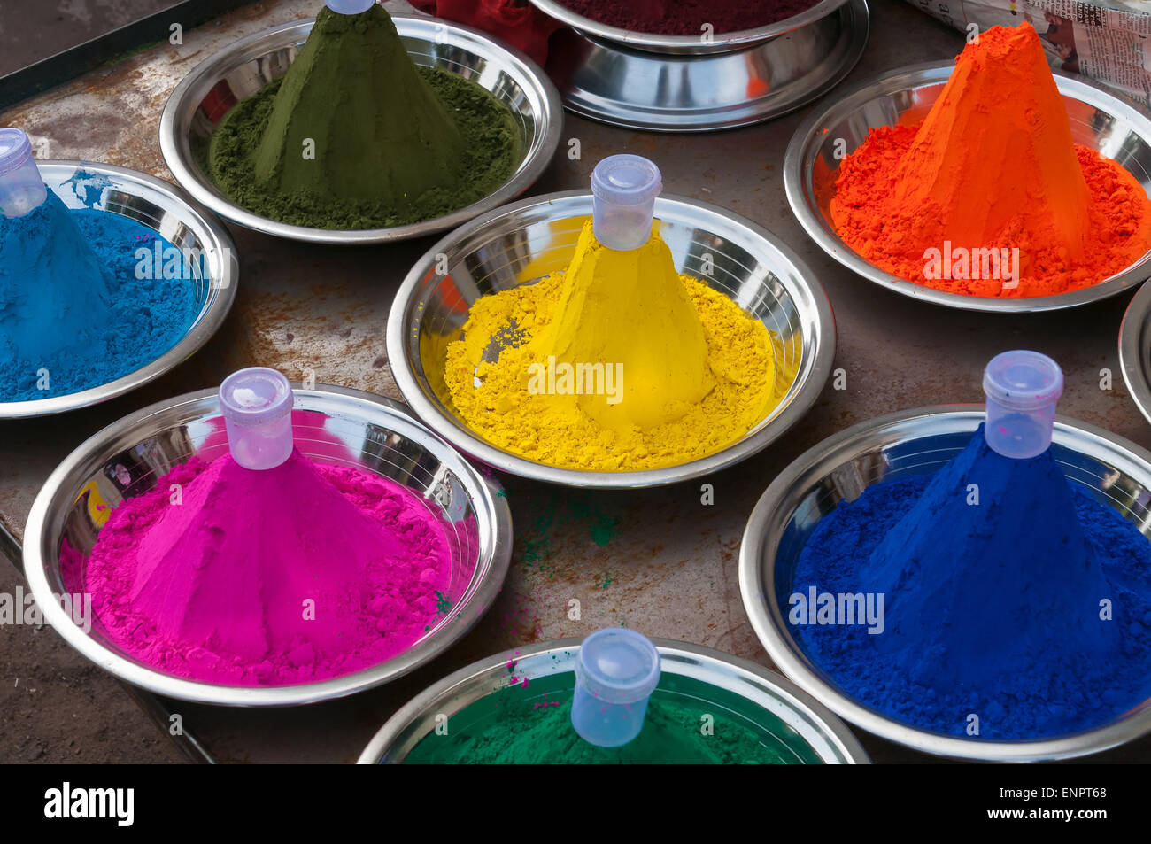 Colourful indian powder hi-res stock photography and images - Alamy
