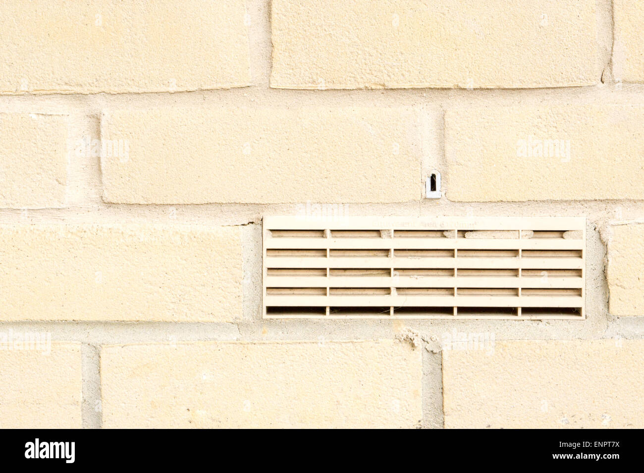 Air brick on exterior wall of a house Stock Photo - Alamy