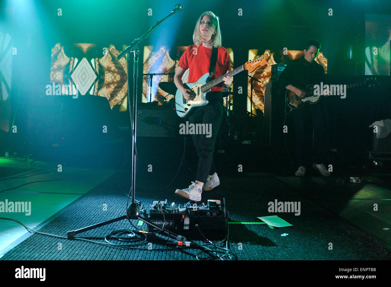 Toronto, Canada - 9th May 2015. Alvvays with lead singer Molly Rankin ...