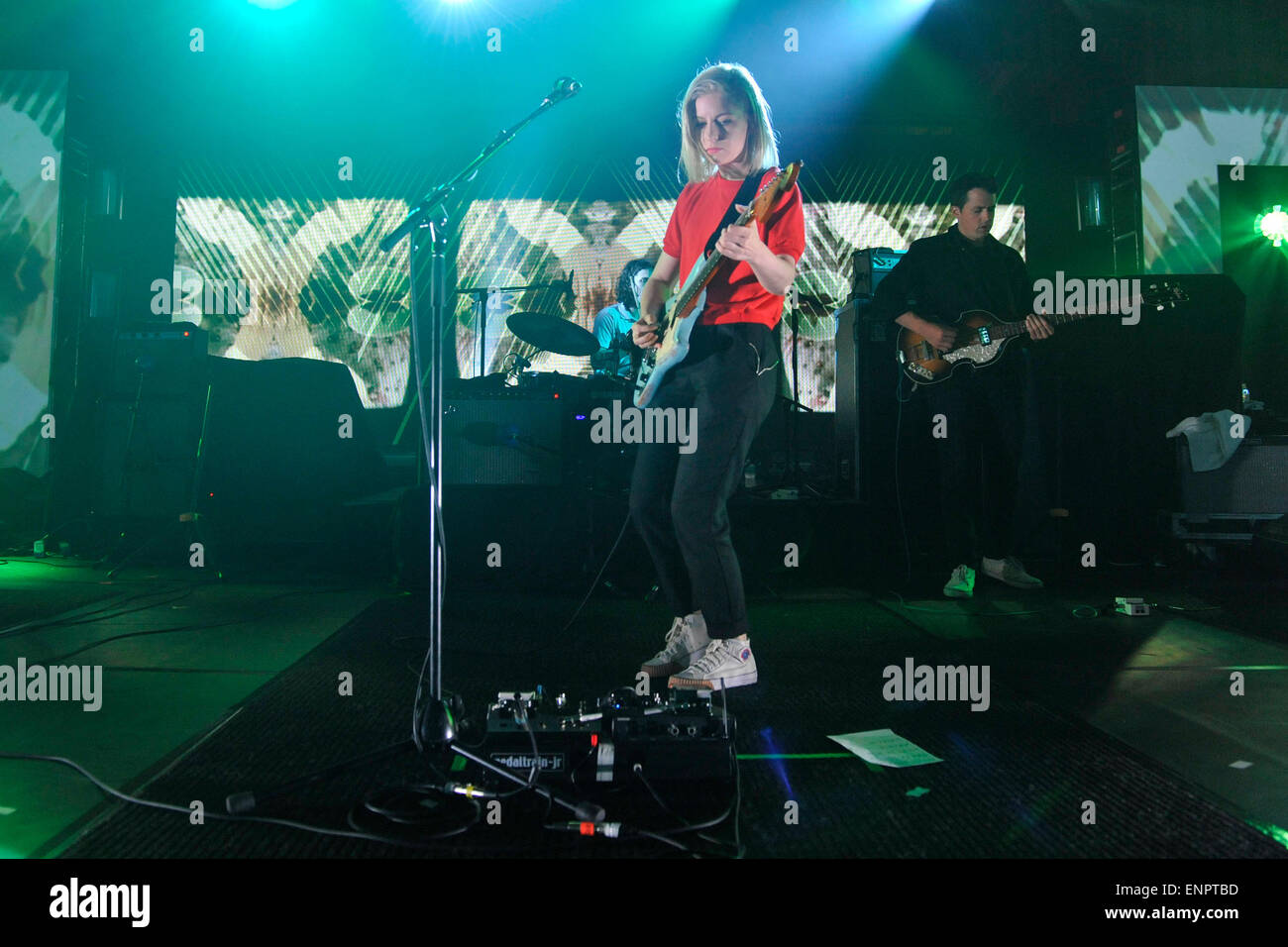 Toronto, Canada - 9th May 2015. Alvvays with lead singer Molly Rankin ...