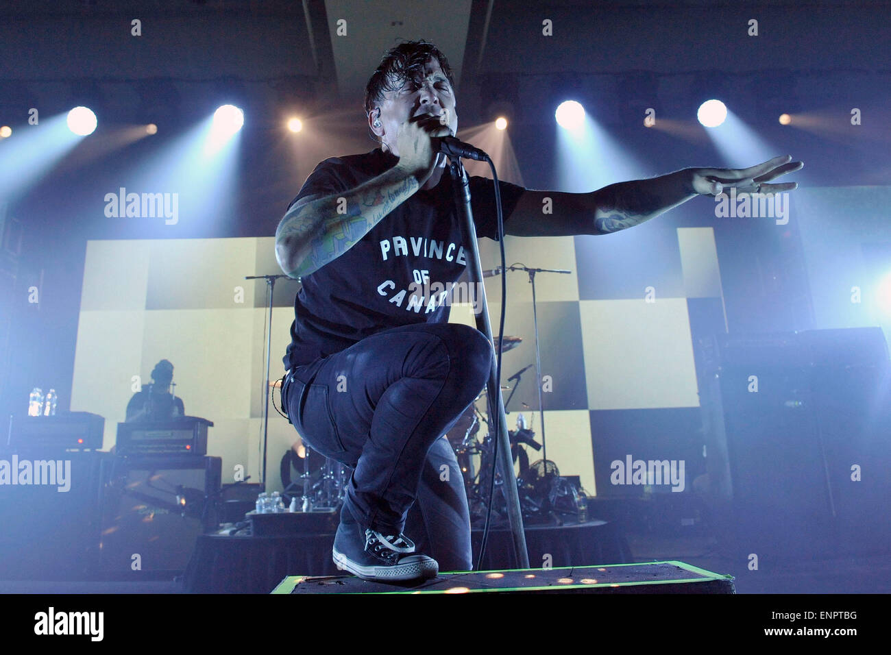 Toronto, Canada - 9th May 2015. Billy Talent with lead singer Benjamin ...