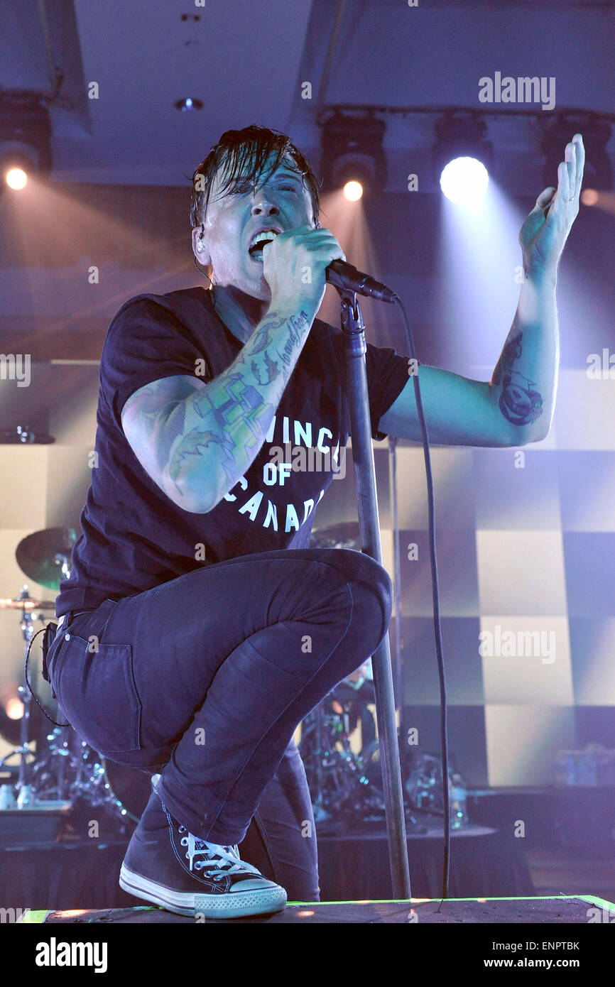 Toronto, Canada - 9th May 2015. Billy Talent with lead singer Benjamin ...