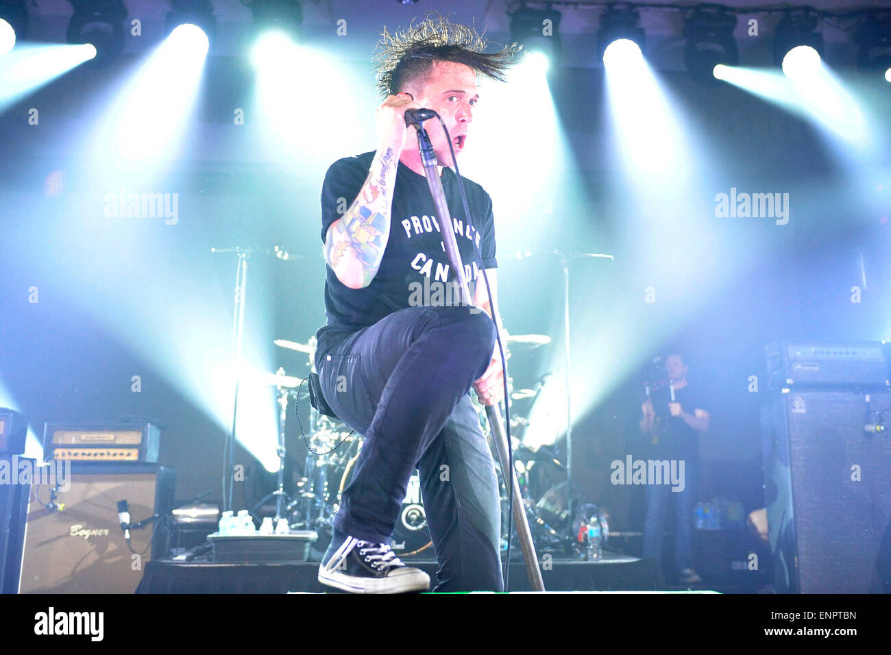 Toronto, Canada - 9th May 2015. Billy Talent with lead singer Benjamin ...