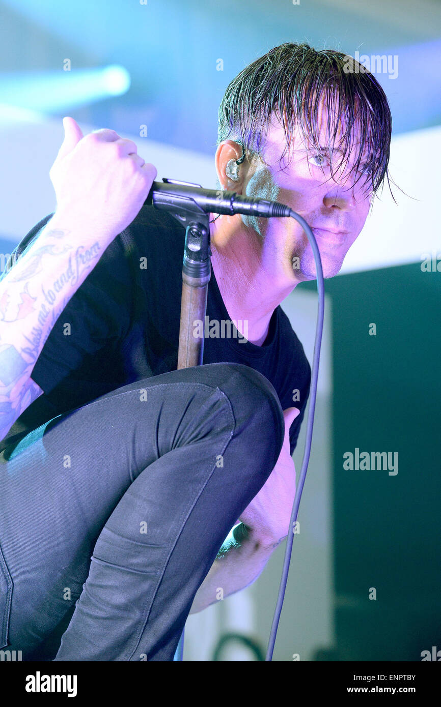 Toronto, Canada - 9th May 2015. Billy Talent with lead singer Benjamin ...