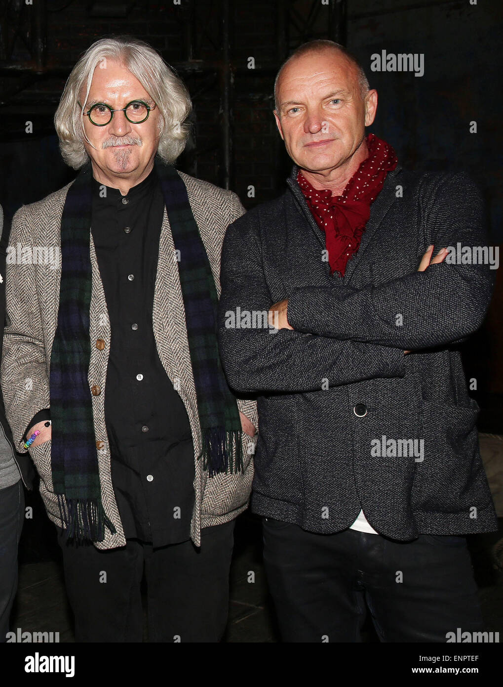 Backstage at the Broadway musical The Last Ship at the Neil Simon ...