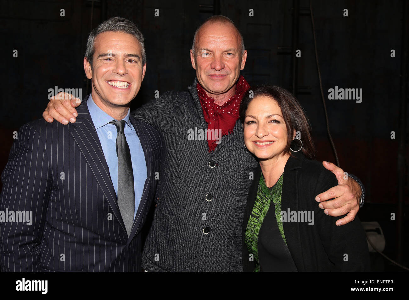 Backstage at the Broadway musical The Last Ship at the Neil Simon ...