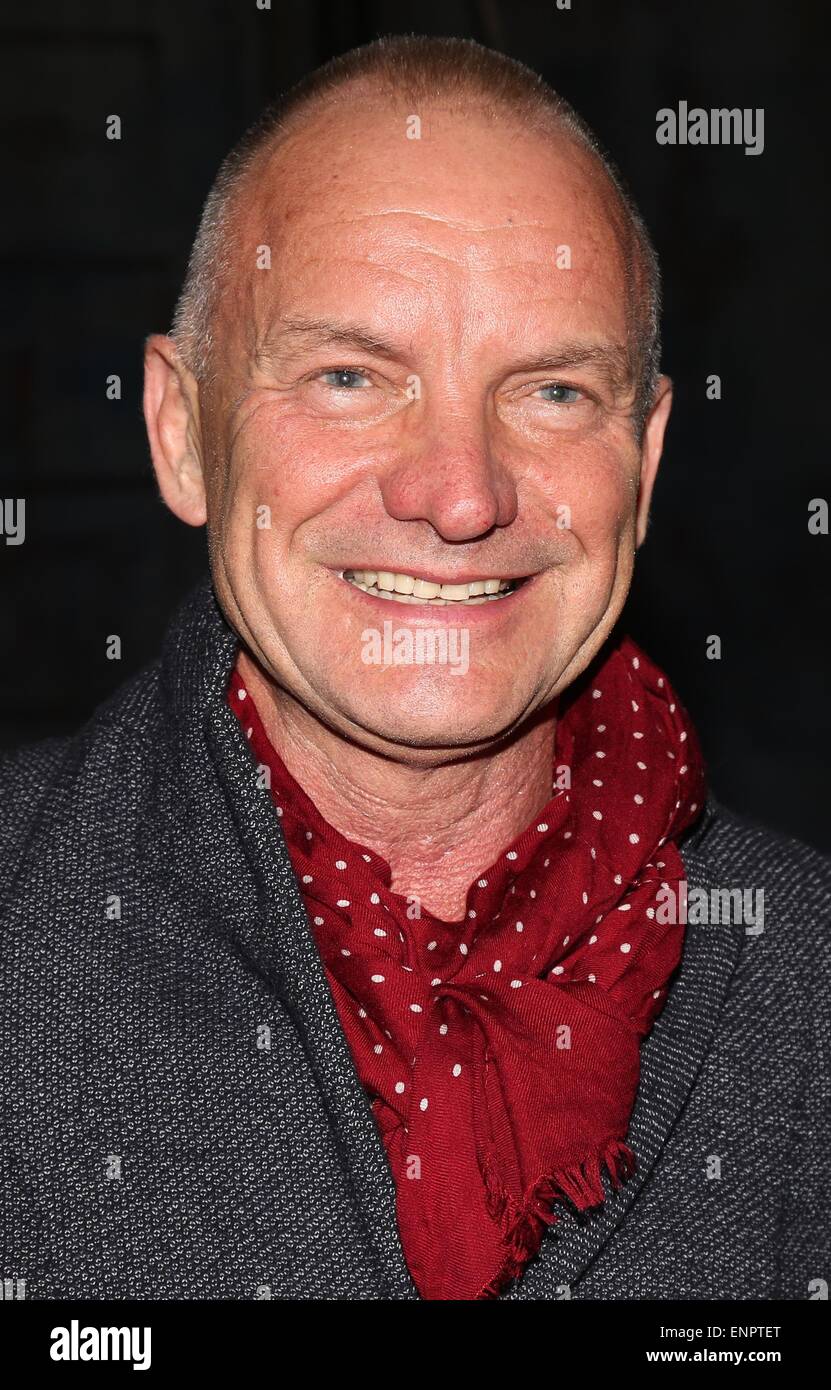 Backstage at the Broadway musical The Last Ship at the Neil Simon ...