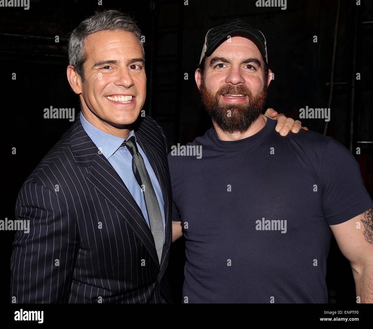 Backstage at the Broadway musical The Last Ship at the Neil Simon ...