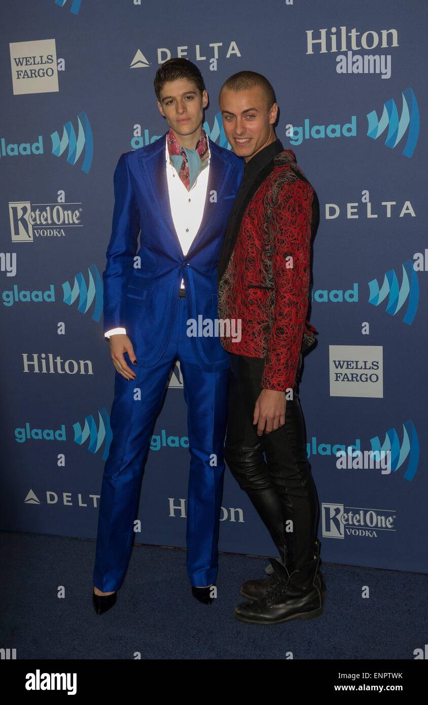 Rain Dove, Cory Wade at arrivals for 26th Annual GLAAD Media Awards ...