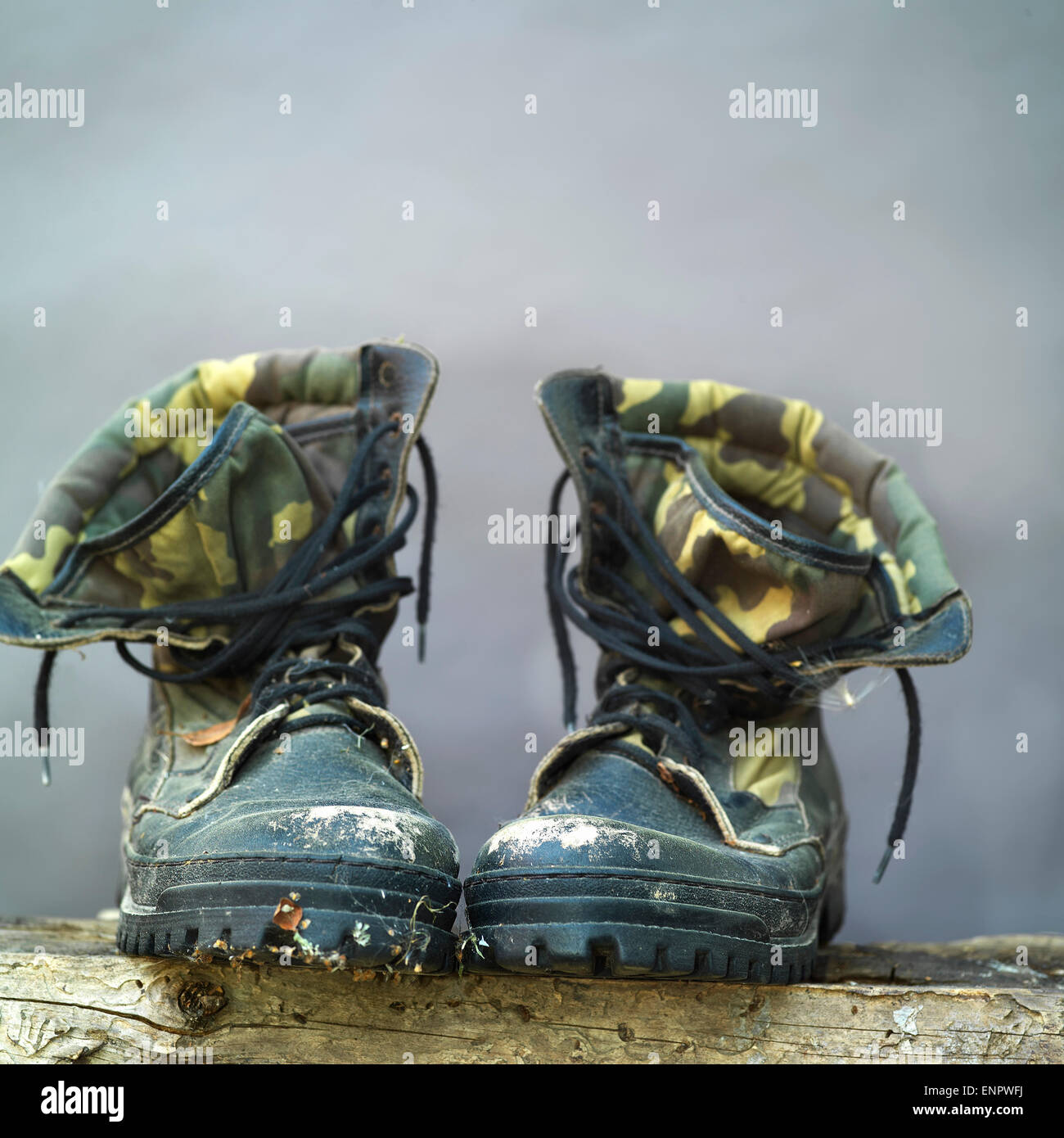 Old military boots Stock Photo - Alamy