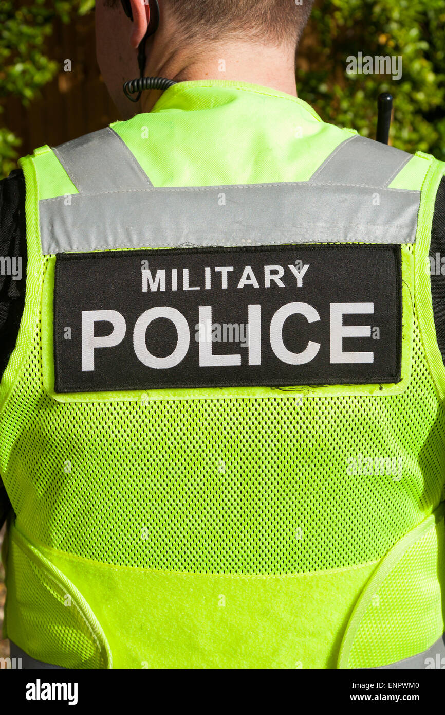 British army soldier of the Royal Military Police; a Red Cap / Redcap ...