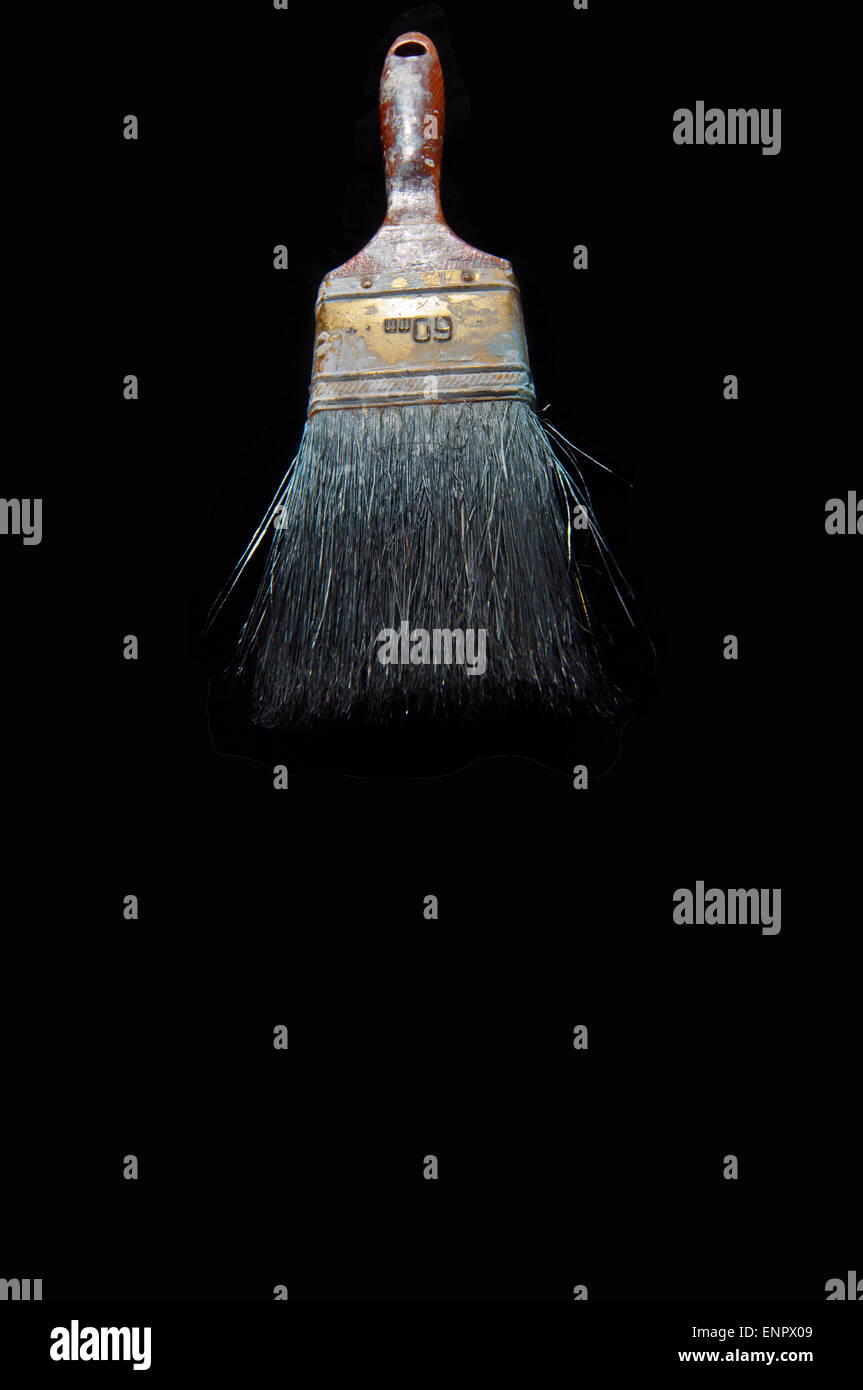 old paint brush Stock Photo - Alamy